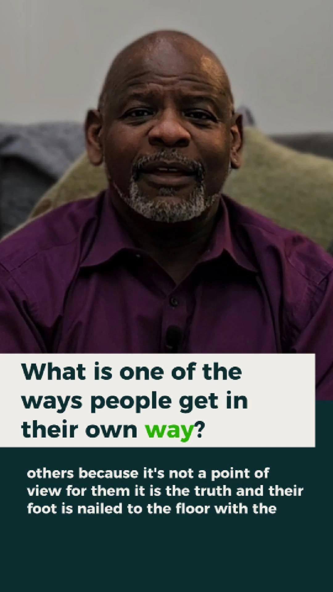 Unconscious patterns can sabotage progress.